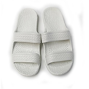 Kali Footwear Women's Jesus Hawaii Open Toe Double Strap Hawaiian Sandals Simple White 11