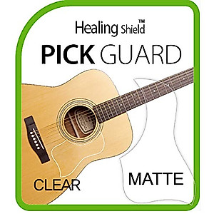 Healingshield Premium Acoustic Guitar Pickguard Style Type Clear Matt