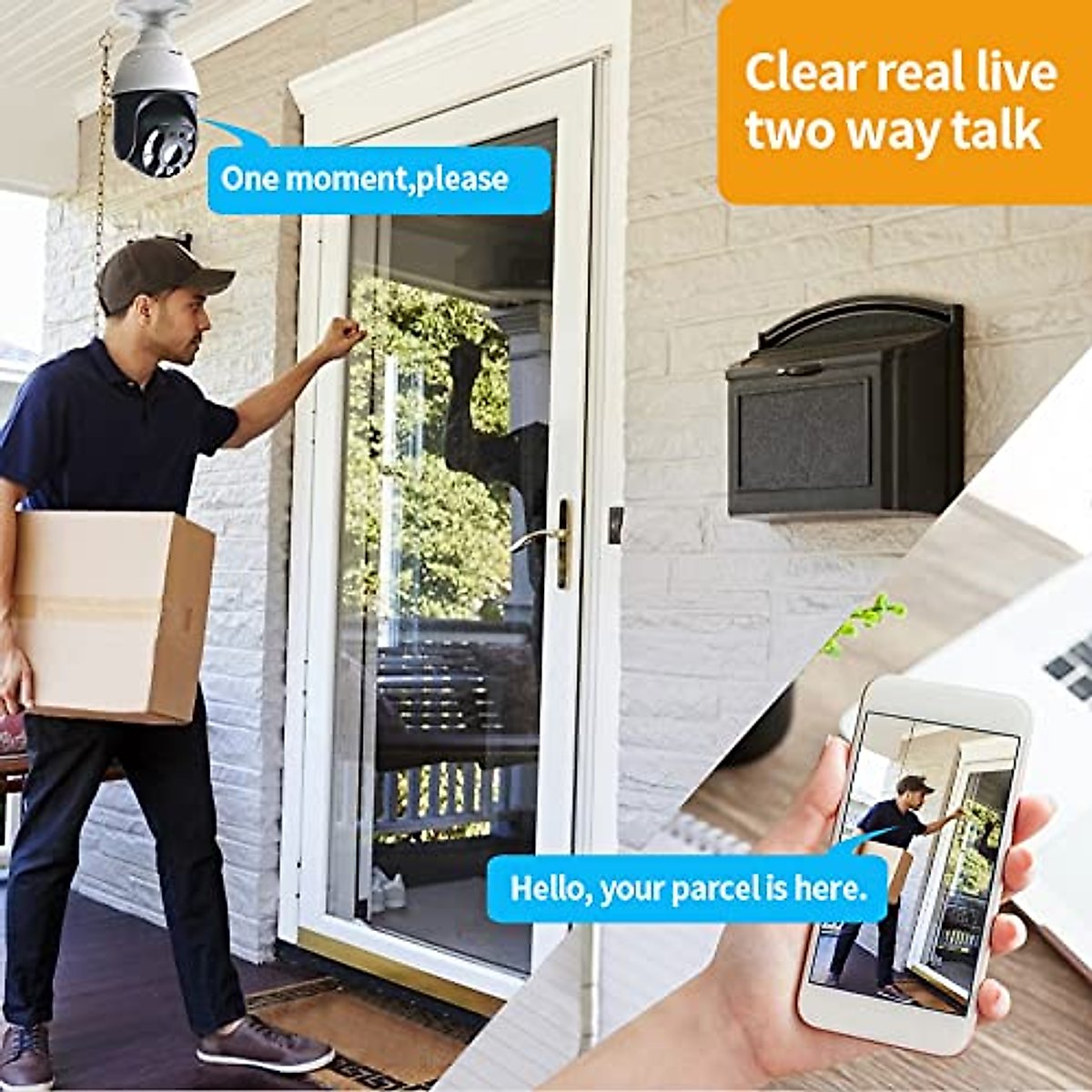 EVERSECU 2K 4MP Light Bulb Security Camera, Outdoor Waterproof, 360° View, 2.4G WiFi&Wireless, Motion Detection, Auto Tracking, 2 Way Audio, Color Night Vision, Work with Alexa Google