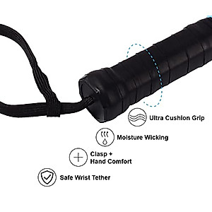 Padel Tennis Racket Racquet Carbon Fiber Power Lite Pop EVA Foam POP Tennis Paddle Paddleball Racket Racquets (2Pcs Black)