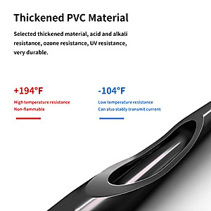 PowMr Solar Wire 10 AWG (6mm²) Solar Extension Cable Wire 164 Feet,10 Gauge PV Wire Solar Panel Extension Cable 164 FT -fit for RV, Solar, Inverter, Car etc. Solar Wire 10AWG 164Ft Black