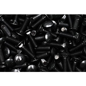 (50) Grade 8 Carriage Head Bolts 1/2-13 x 1-3/4 Plain Finish Unplated