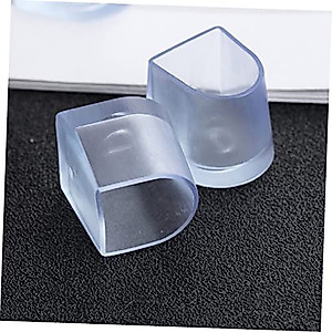 High Heel Chair Latin Heel Cover 16pcs Heel Repair Covers Antislip High Heel Pads High Heel Shoe Caps PVC Bagged Transparent Protection Plug Heel Protective Covers Dance Heel Cover