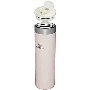 Stanley AeroLight Transit Bottle 20 oz | Locking Drink Through Lid | Leak Resistant Water Bottle or Coffee Travel Mug | Lightweight Insulated Stainless Steel | BPA-Free | Rose Quartz Glimmer