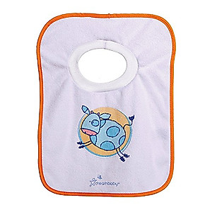 Dreambaby Terry Cloth Pullover Baby Bibs - Super Absorbent for Feeding and Drooling Toddlers - Farm Animals , 4 Count