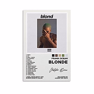 ZOIS Music Posters For Room Aesthetic 90s Frank Ocean Blond Canvas Art Poster And Wall Art Hanging Decor for Modern Family Corridor Posters 12x18inch(30x45cm)