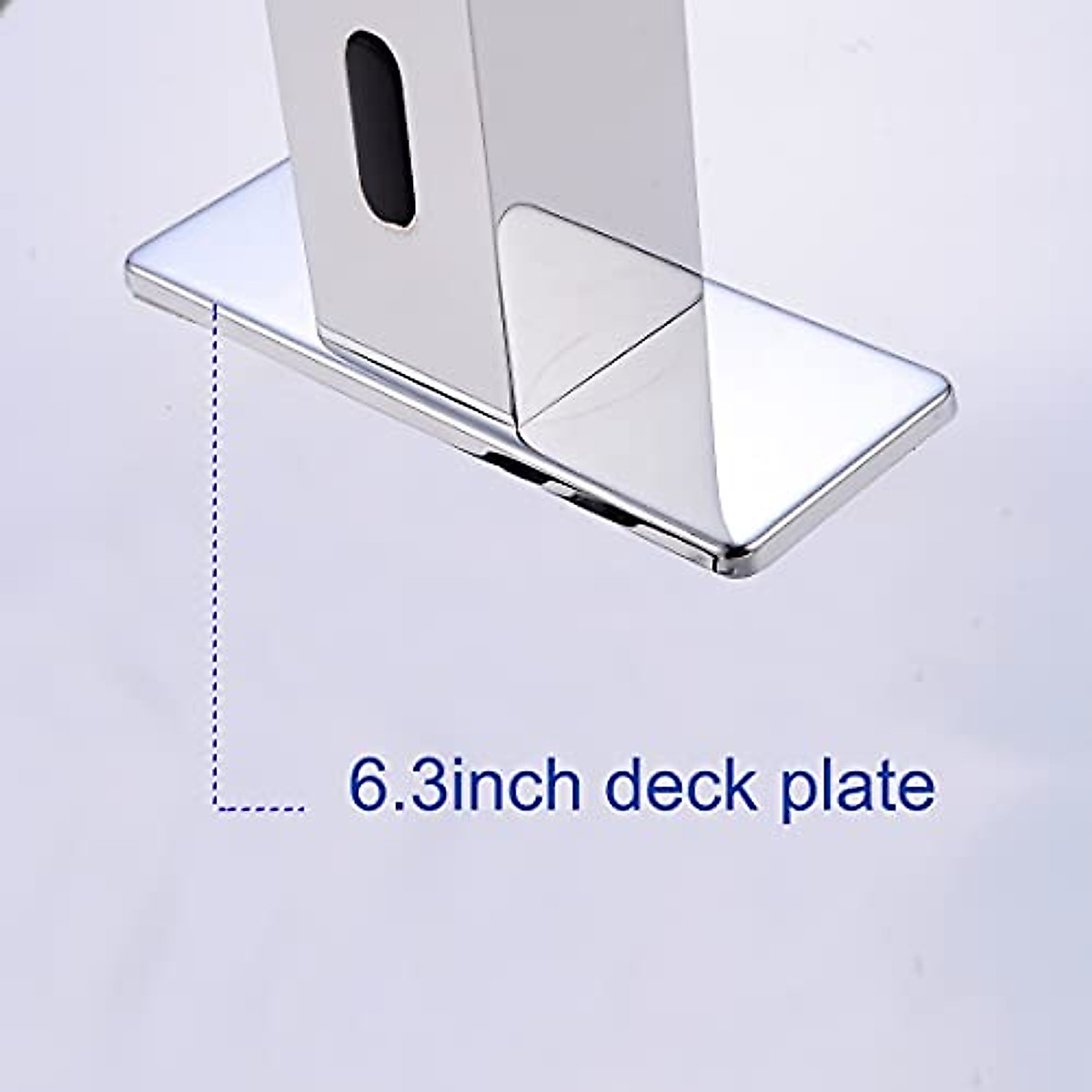 Gangang Touchless Bathroom Sink Faucet Motion Sensor Hands Free Automatic Commercial Vanity Water Faucets with Temperature Control Hot & Cold Mixing Valve Chrome