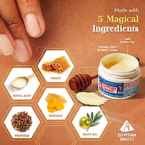 EGYPTIAN MAGIC - All Purpose Face, Body, and Dry Skin Moisturizing Cream, Skin Protectant for Women & Men, Eczema Care Healing Balm, Scar Treatment, Stretch Marks, and Tattoo Aftercare, 4 & 2oz Bundle