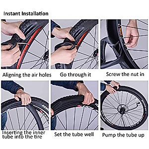 2 Pack 26x1.9/2.125 Bike Inner Tube with Tire Levers and Rim Strips 26 Inch, 26 Bike Tire Tubes Compatible with 26x1.9 26x1.95 26x2.0 26x2.125 Bicycle Tire Tyre Tubes Schrader Valve