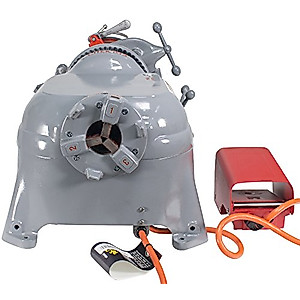 RIDGID® 535 V1 Pipe Threading Machine with 811 Die Head Extra Head Alloy Steel Dies and Reamer (Renewed)