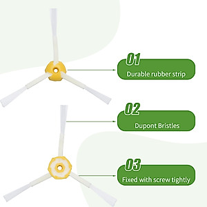 LOVECO Replacement Filter and Brush Kit for iRobot Roomba 700 Series 760 770 780 790,(Accessory Kit Include 3 Bristle and Flexible Beater Brush,12 Filter,12 Side Brush,2 Cleaning Tool)