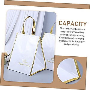 ULTECHNOVO Packing Cold Insulation Portable Plastic Tote Plastic Packaging Bags Plastic Shopping Bags for Groceries Insulated Grocery Tote Cooler Bags Insulated Lunch Tote Bag Delivery Bag