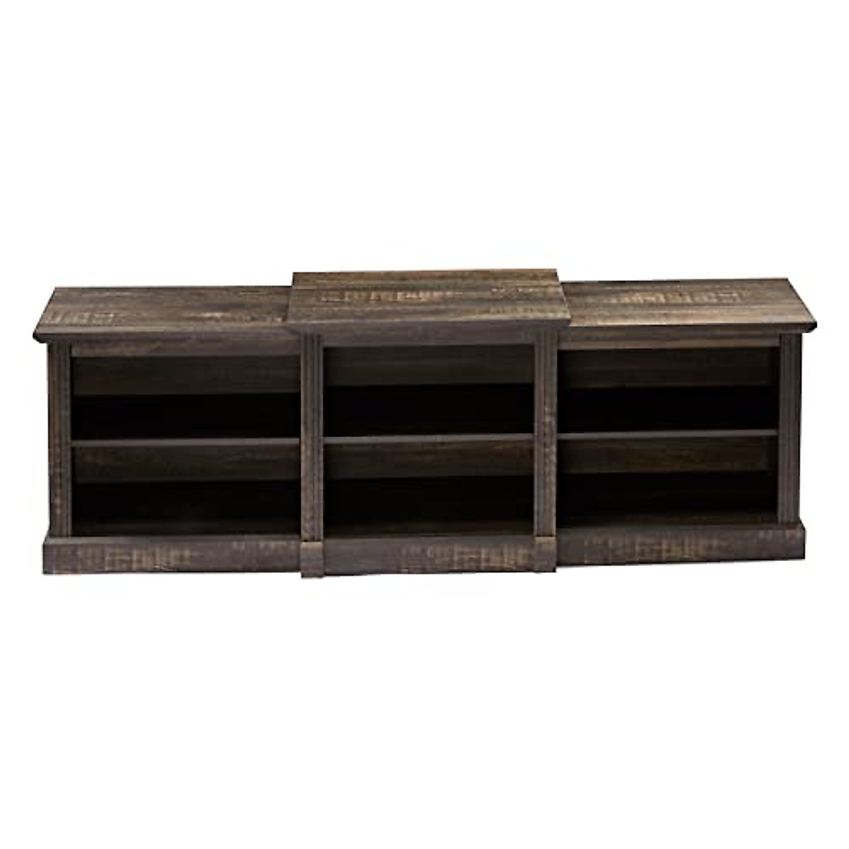 Rockpoint 70inch Classical TV Stand Storage Media Console Entertainment Center for TVs up to 80,Rustic Brown