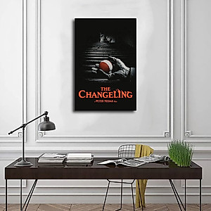 The Changeling Horror Old Movie Poster Classic Retro 3 Canvas Poster Wall Art Decor Print Picture Paintings for Living Room Bedroom Decoration Unframe: 12x18inch(30x45cm)