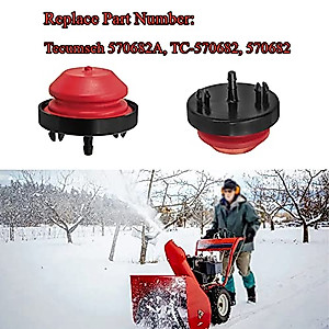 Wanotine 951-10639A Primer Bulb 570682A for MTD Craftsman Troy-Bilt Ryobi Bolens Yard Machines Snowblower 951-10639 751-10639, Replace Tecumseh 570682A TC-570682A (5 Packs)