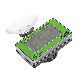 LIOOBO Fish Tank Hygrometer Indoor Aquarium Thermometer Terrarium Water Temperature Gauge Fish Tank Detector Humidity Gauge for Reptiles Water Thermometer LCD Aquarium Abs Tool Mini