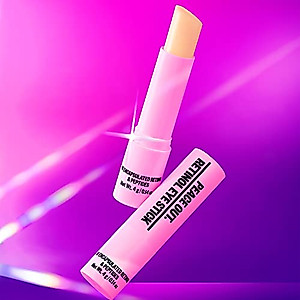 Peace Out Skincare Retinol Eye Stick | Daily Under Eye Retinol Serum Balm in Convenient Stick | Reduces Fine Lines, Wrinkles, Dark Circles and Milia with Peptides and Astaxanthin (.14 oz)  
