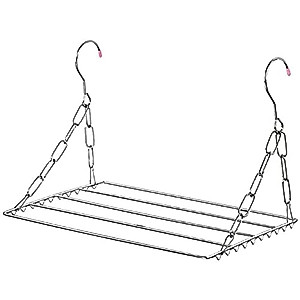 ZyHMW Clothes Airer Balcony Folding Shoe Drying Rack Clothes Airer Stainless Steel Laundry Underwear X6HC，Clothes Airer (Size : 40cm) (Size : 40cm)