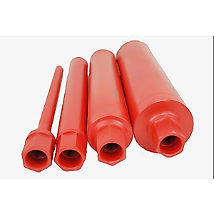 1"-4" Inch Diamond Wet Core Drill Bit Set 1-1/4” Threaded by BLUEROCK Tools for Concrete Rebar Asphalt Brick Rock Masonry Hole Barrel Coring