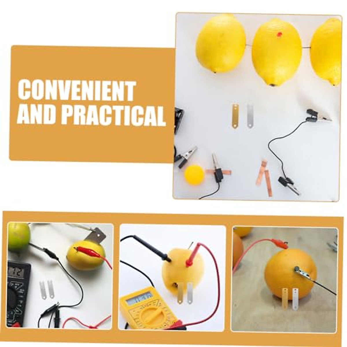 FUNOMOCYA 4 Pcs Copper Electrode Strip for Plating Zinc Copper Electrode Strip for Electroplating Zinc Electrode Strip for Plating Copper Experiment Electrode Strip