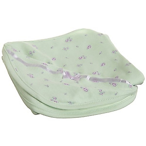 Little Me Baby-Girls Newborn Petite Rose Tag Along Blanket, Green Multi, One Size