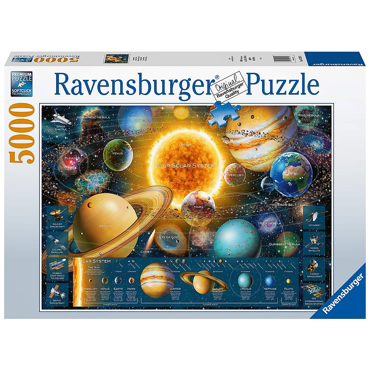 Ravensburger Space Odyssey Jigsaw Puzzle - 5000 Piece Adventure for Adults | Expert Craftsmanship | Stellar Artwork | Educational and Fun | Ideal for Family Bonding