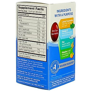 Bausch & Lomb Ocuvite Adult 50+ Eye Vitamin & Mineral Softgels 50 ea (Pack of 9)