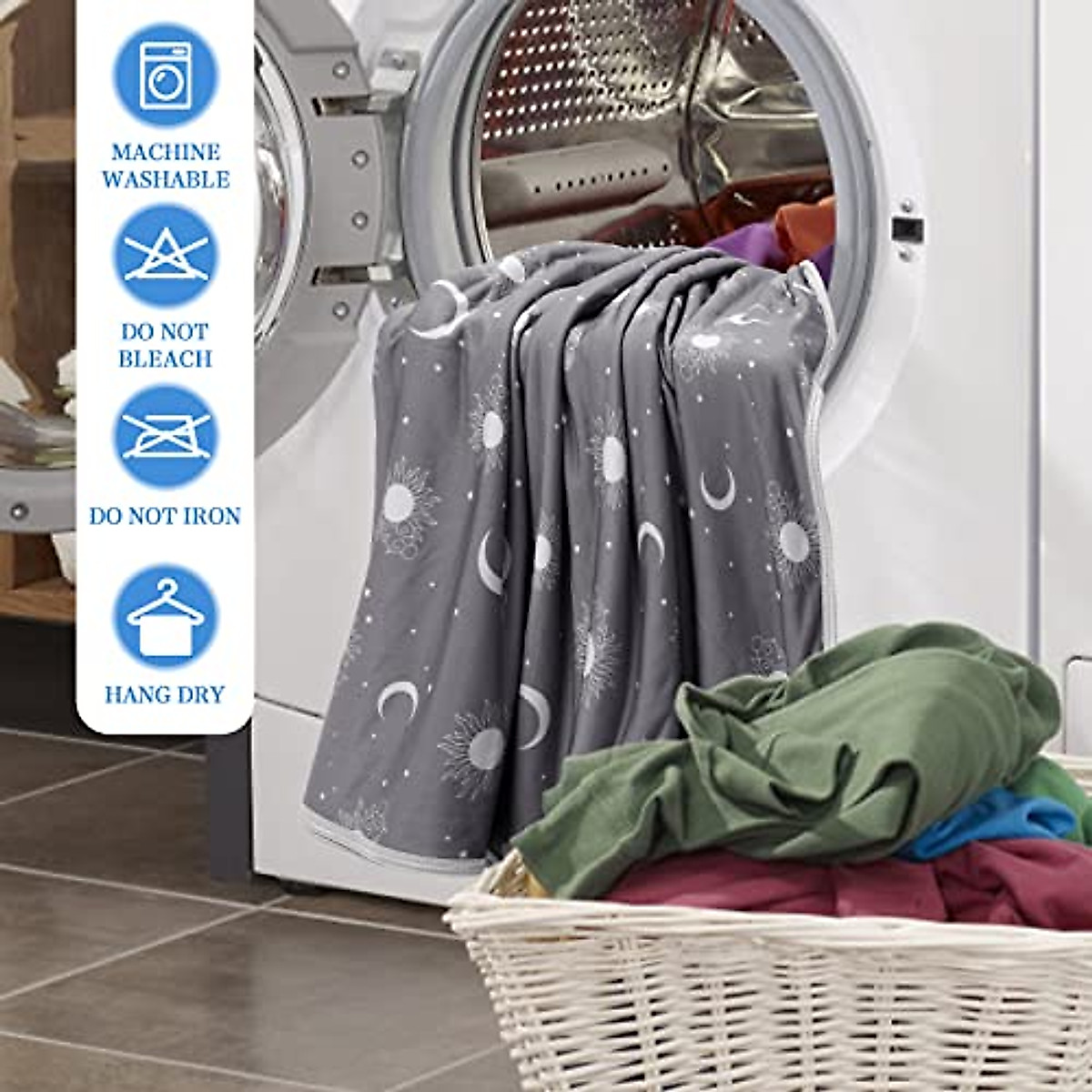 inhand Cooling Blanket, Twin Size (59"x79") Cooling Blankets for Hot Sleepers, Q-Max >0.45 Decorative Lightweight Breathable Summer Cold Blankets for Sleeping Night Sweats to Keep Cool, Grey Sky