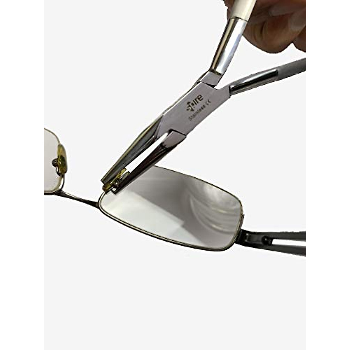 Spire tools ® Nose Pad Arm Adjusting Pliers Eyeglass Arms Frame Eyeglasses Nose Pad Remover, Multi-purpose Optical Optician Tool for Glasses Repair Assembling & Adjusting