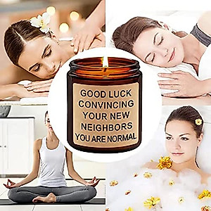 Funny Housewarming Gift, SUVEUS Fruity Scented Candles, House Warming Presents for New House, Funny Gifts for Friends, Highly Scented Long Lasting Natural Soy Jar Candle (7oz)