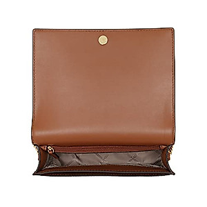 Michael Kors Jet Set Large Logo Crossbody (Brown)