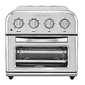 Cuisinart TOA-28 Compact Convection Toaster Oven Airfryer, 12.5" x 15.5" x 11.5", Stainless Steel