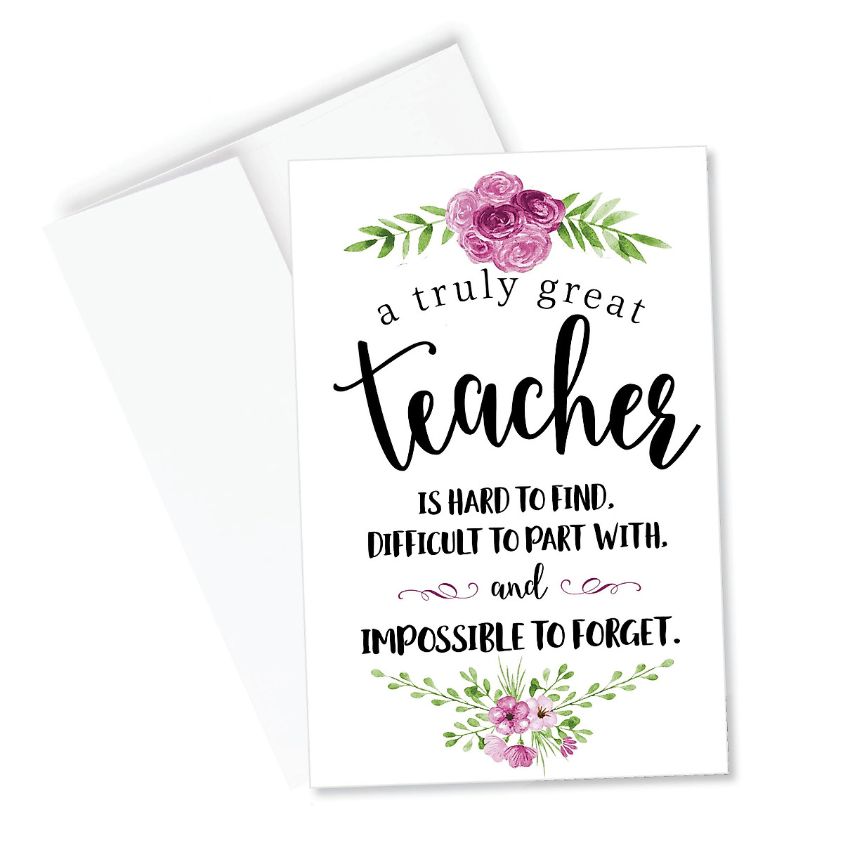All Ewired Up Teacher Appreciation Thank You Cards and Envelopes - Holiday Christmas Cards, Thick Card Stock - Flat (Non-foldover) with Envelopes - A6 Size (5 quantity)
