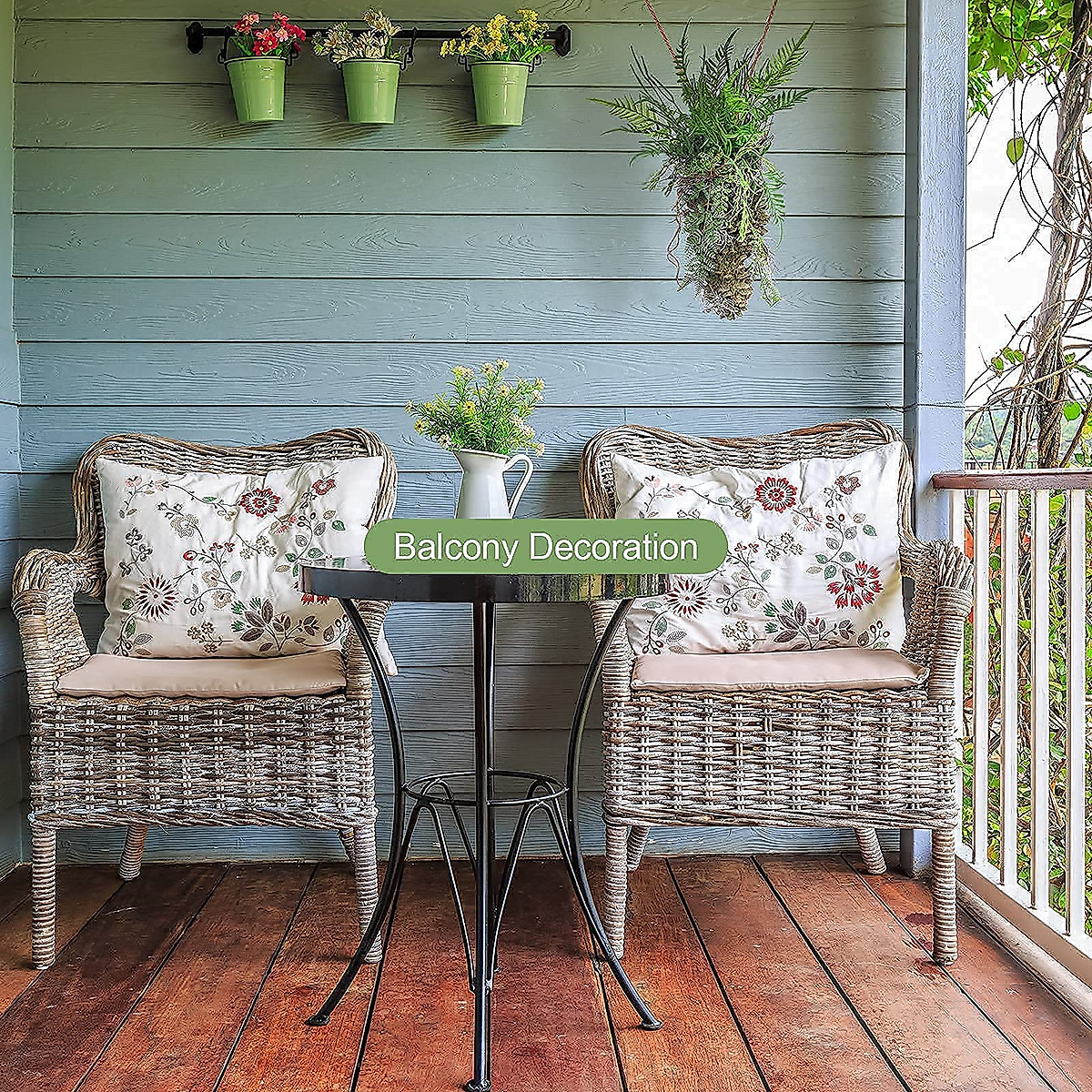 FAKEGREEN Artificial Plants, 57 Inch Fake Hanging Plants Mixed Faux Ferns Leaves Greenery Foliage Plant with Real Looking Pine Cone, Moss and Roots for Home, Room, Garden, Office, Party Decor