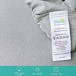Bassinet Sheets Compatible with AMKE 3 in 1 Bassinet(35" X 20"), AirClub, Newton and Bellababy Bassinet Bedside Sleeper, 100% Cotton, 2 Pack, Ultra Soft Bassinet Sheet, Gray