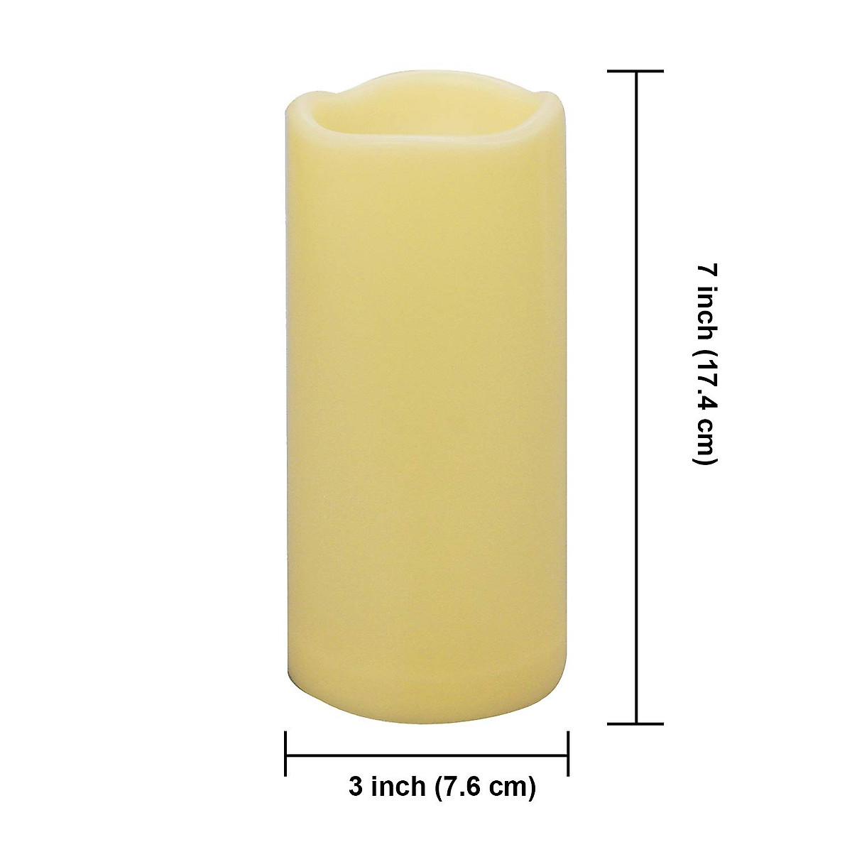 iZAN Outdoor Flameless LED Candles with Remote & Timer - Long Lasting Waterproof Flickering Battery Operated Electric Pillar Candles Halloween Christmas Home Decor 3"x4"/5"/6" 3-Pack