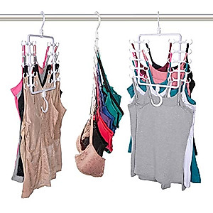 Wonder Hanger MAX Lingerie and Top Hanger, Patented & TRADEMARKED Closet Organizer and Space Saver