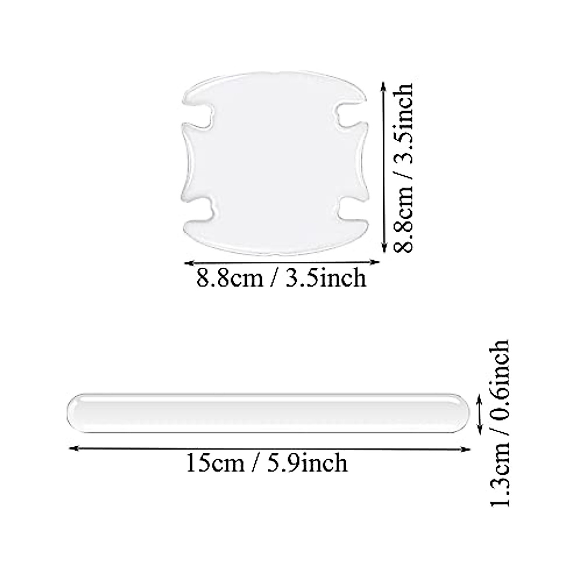 OURASHERO 14PCS Car Door Handle Cup Scratches Protective Films High Viscosity Transparent Soft Anti Scratches Rear View Mirror Door Side Sticker Door Handle Protective Pad Universal Door Cup Protector