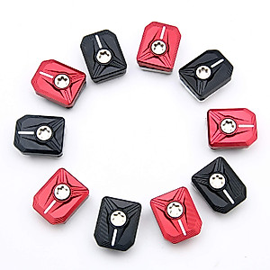 SHABIER One Piece 5g 7g 9g 11g 13g Red/Black Optional Golf Slide Movable Weights for Taylormade M1 M2 Driver (1X 9g Black Weight)