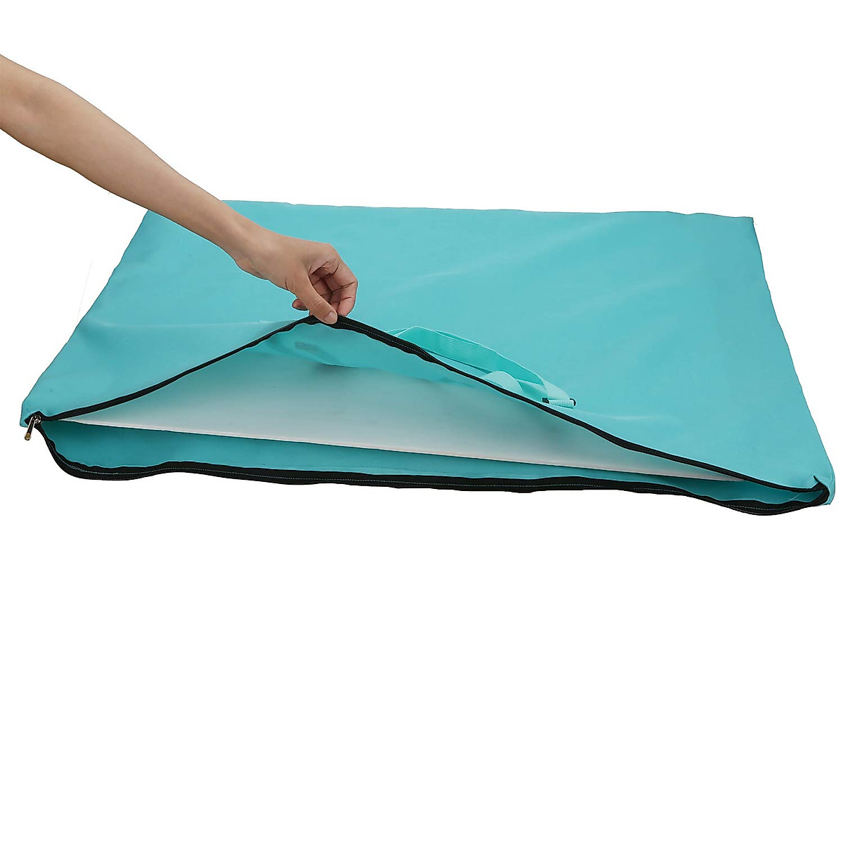 Large Size Art Portfolio Tote with Nylon Shoulder,24"X 36"Light Weight Waterproof Poster Board Storage Bag, Drawing Painting Sketch Bag for Student Art Work Portfolio and Artist