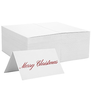 YAYODS 400 Pcs Blank Place Cards 2 x 3.5 Name Place Cards for Table Setting White Name Cards Small Tent Cards for Wedding, Table, Dinner, Party