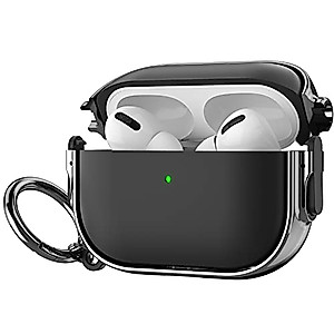 Maxjoy for Airpods Pro Case Cover(2nd/1st Generation), Lock AirPod Pro 2 Case for Women Men with Keychain Protective Hard Case for AirPods Pro(2022/2019)