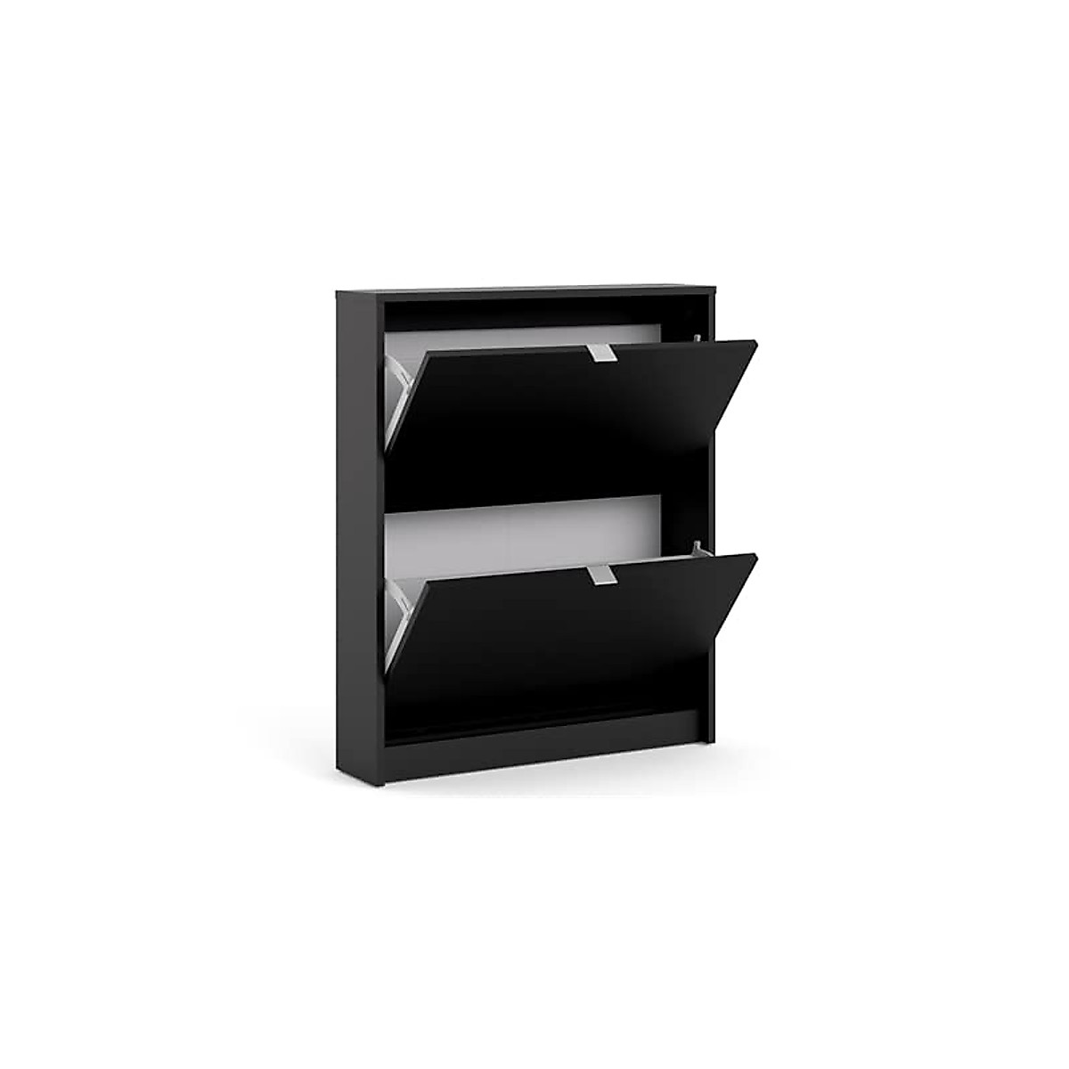 Tvilum, Black Matte Bright 2 Drawer Shoe Cabinet