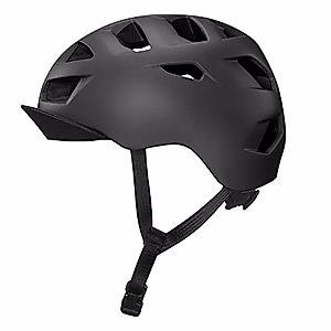 Bern Allston Adult Bike Helmet - Low Profile Comfortable Ventilated Urban Commuter Urban Cycling Helmet for Bicycle, Safety Certified for Men & Women(Matte Black, Large)
