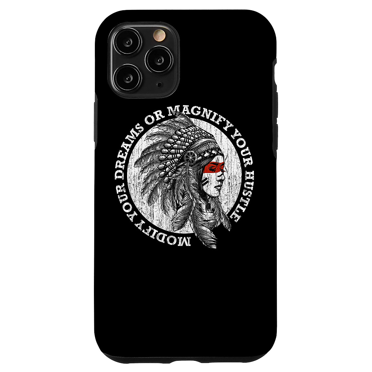 iPhone 11 Pro Magnify your Hustle Game T Shirt Native American Girl Case