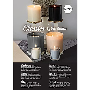 Root Candles Scented Candles Classics Collection Premium Handcrafted Wood Wick Candle, 12-Ounce, Cashmere