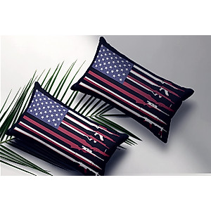 Bodhi Twin Boys Comforter,American Flag Comforter,Kids Bedding Set for Boys,Black and Red Army Comforter Set with Matching Pillowcase,Gun Comforter Bedding Set.