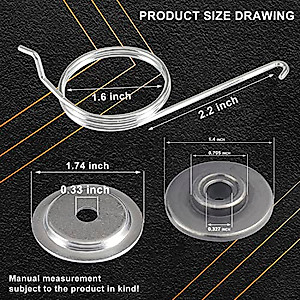 2-Pcs GY21943B GY21943A Brake Pad Kit for John Deere 42" L, D, X Series 100 105 115 100 110 120 125 130 Mower, Replaces GY21943, Included GX20515 Retainer, GX20494 Spring and GX23240 Deck Bushing