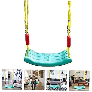 NOLITOY 1 Set String Children's Swing Baby Swing Indoor Swing Chair for Kids Infant Outdoor Toys Garden Baby Swing Baby Swing Outdoor Kids Swing Bench Hanging Seat Toy Swing Green