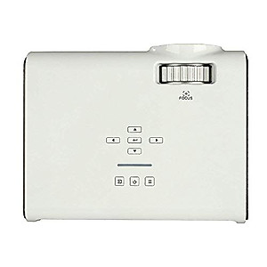 DROOS Mini Video Projector,Practical Projector Mini Portable 1080P LED Projector 4000 for Home Theater Entertainment Game Party(projectors)